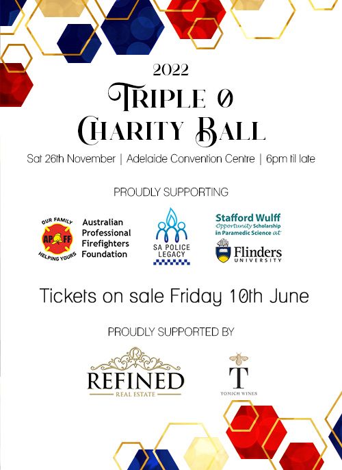 SAVE THE DATE - Triple 0 Charity Ball 2022